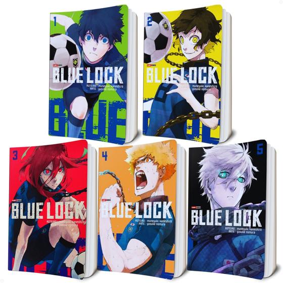 Mangá Blue Lock KIT Vol. 1 ao 5 - Yuusuke Nomura (Português) Novo e Lacrado - Blue Lock Mangá ...