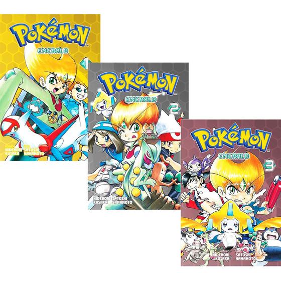 Mangá Pokémon Emerald Minissérie Completa Em 3 Volumes - Panini ...