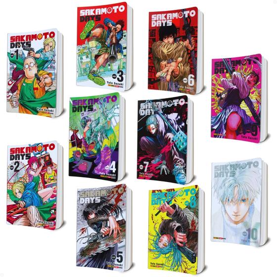 Mangá Sakamoto Days KIT Vol. 1 ao 10 - Yuuto Suzuki (Português) Novo e ...