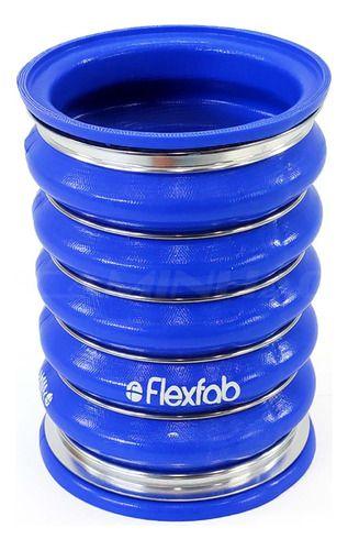 Mangueira Intercooler Volvo FH / NH / FM Lado Frio Azul 100mm x 145mm (1676481 / 21312236 ...