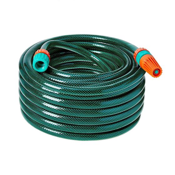 Mangueira Original Tramontina 50m Trançada Jardim Silicone Completa ...