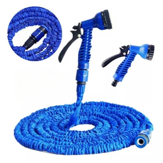 Mangueira Retrátil Expansivel Flexivel Quintal Jardim Carro 30 Metros ...