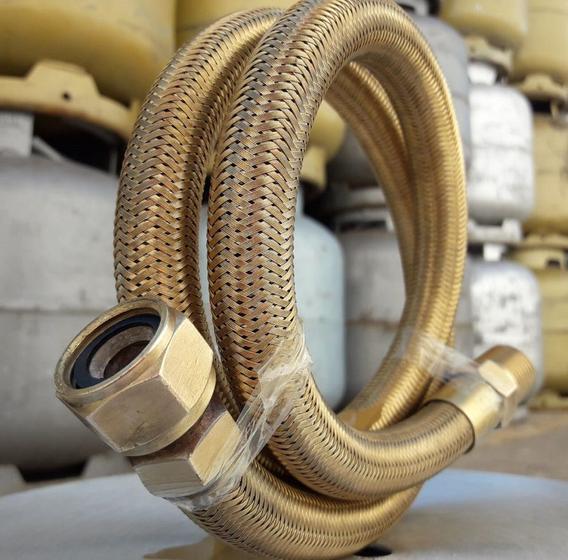 MANGUEIRA TUBO FLEXÍVEL NBR 14177 FOGÃO EMBUTIR GLP GN 2Mts - MAQENGE ...