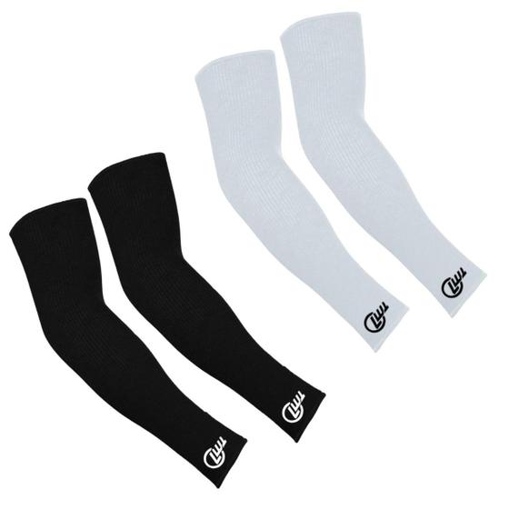 Manguito Vôlei Brac7 Longo Tm7 2 Pares Preto e Branco - Manguito ...