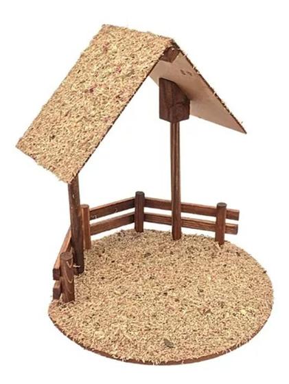 Manjedoura Casinha De Presépio Natalino Festas Fim De Ano - MV Utilidades - Casa Decorativa de ...