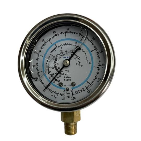 MANOMETRO GLICERINA DE BAIXA R22/R404a/R407c/R134a - VLRG-250GL ...