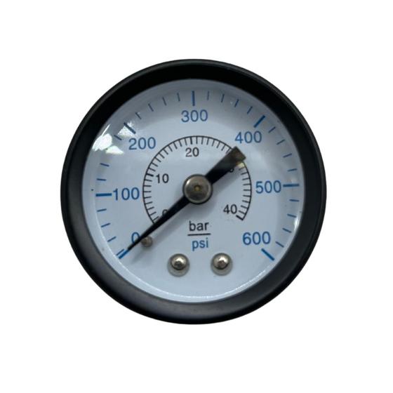 Manômetro Horizontal 40mm Rosca 1/8 Escala 40 Bar 600 Psi - LAB - Manômetro - Magazine Luiza
