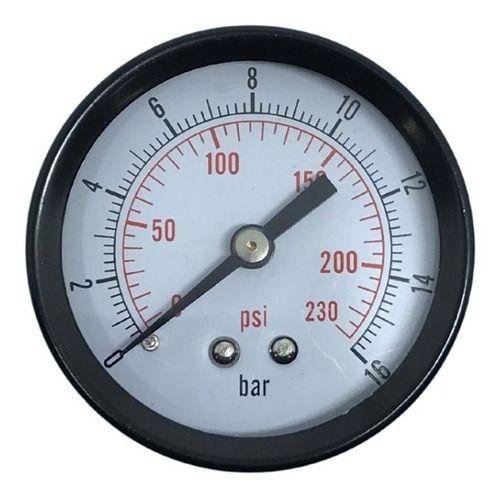 Manômetro Horizontal Rosca 1/4 Bsp Escala 0 A 16 Bar 240 Psi - LAB - Manômetro - Magazine Luiza