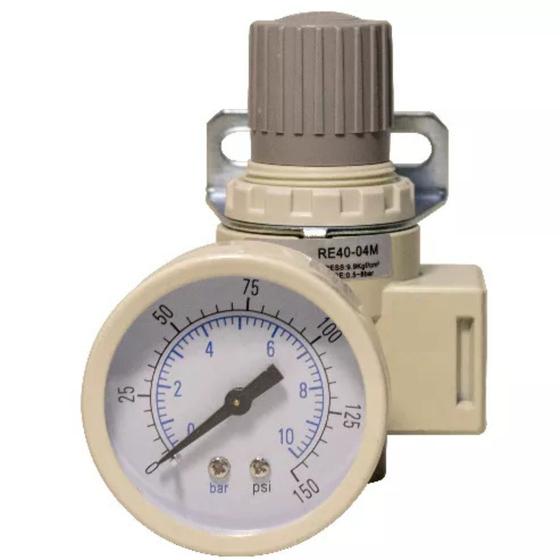 Manômetro regulador de pressão 10 bar rosca 1/2 bsp - AKME - Manômetro - Magazine Luiza