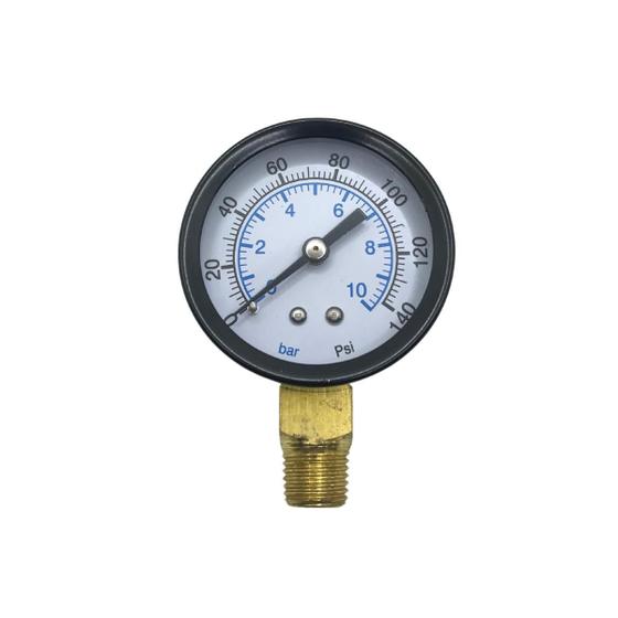 Manômetro Rosca Vertical 1/8 Escala 0 Á 10 Bar 150 Psi 40 Mm - LAB - Manômetro - Magazine Luiza