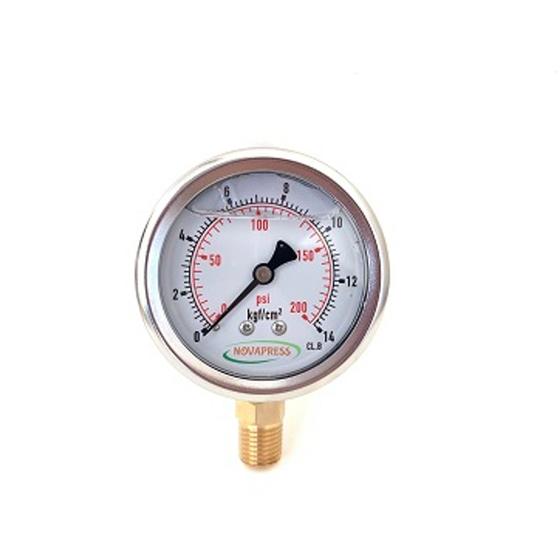 Manômetro vertical-diam.63mm (2. 1/2” ) com escala de 0-14 KGF/CM2 x ...