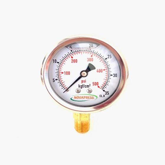 Manômetro vertical-diam.63mm (2. 1/2” ) com escala de 0-35 KGF/CM2 x ...