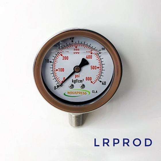 Manômetro vertical-diam.63mm (2. 1/2” ) com escala de 0-40 KGF/CM2 x ...