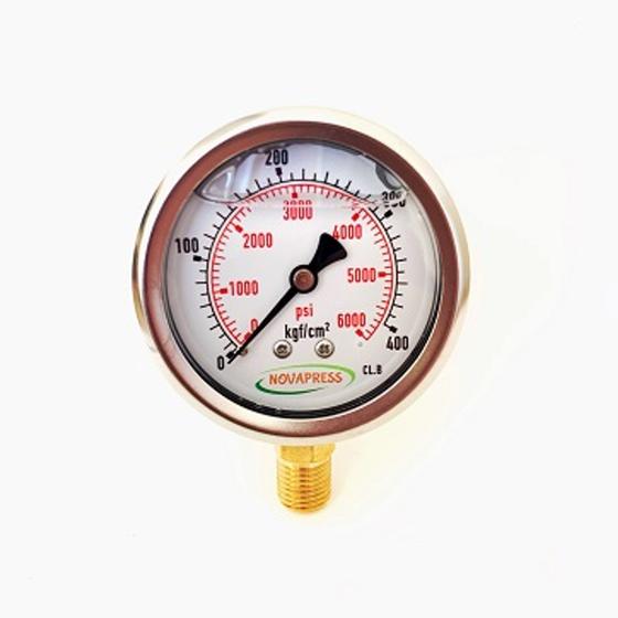 Manômetro vertical-diam.63mm (2. 1/2” ) com escala de 0-400 KGF/CM2 x ...