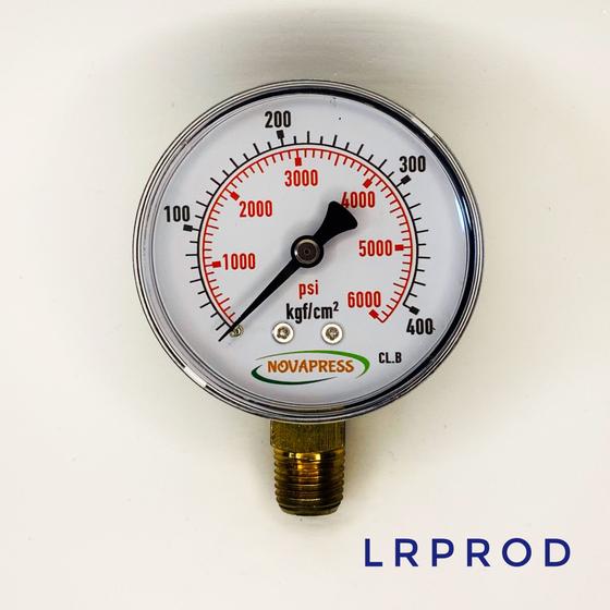 Manômetro vertical - diam.63mm (2.1/2” ) com escala de 0-400 KGF/CM2 x ...