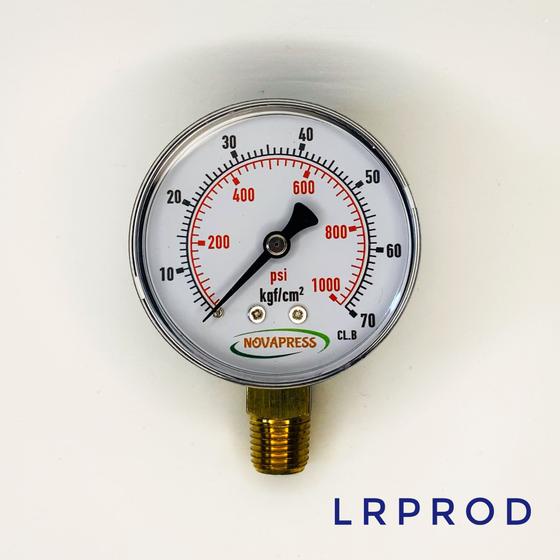 Manômetro vertical - diam.63mm (2.1/2” ) com escala de 0-70 KGF/CM2 x ...