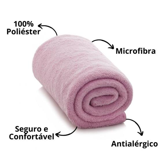 Manta camesa antialergico microfibra bebe baby lisa - Manta para Bebê ...