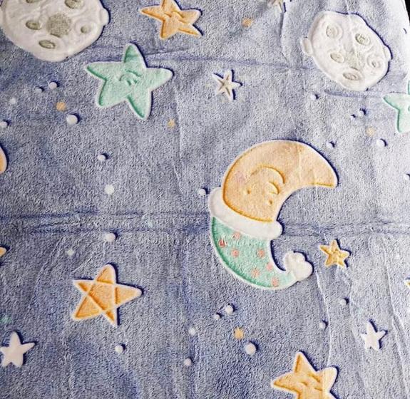 Manta soft infantil que brilha no escuro - Marcotex - Manta Infantil ...