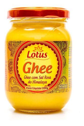 Manteiga Clarificada Lotus Ghee 200g Original Sem Lactose - Ghee ...