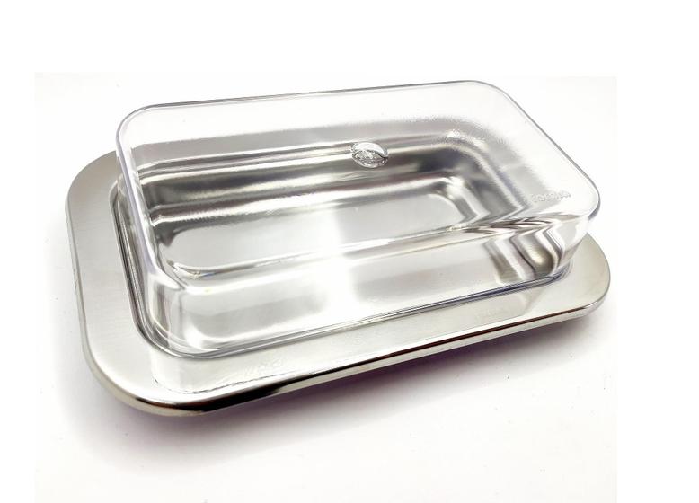 Manteigueira Inox Com Tampa Acrilico Forma - Forma Inox - Manteigueira ...