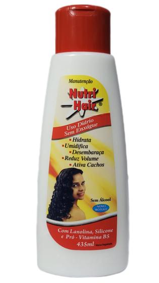Manutenção Nutri Hair Tradicional Silicone e Pró - Vitamina B5 435ml ...