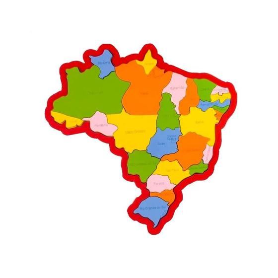 Mapa Brasil Regiões Estados Capitais Educativo e Interativo - Casa do ...
