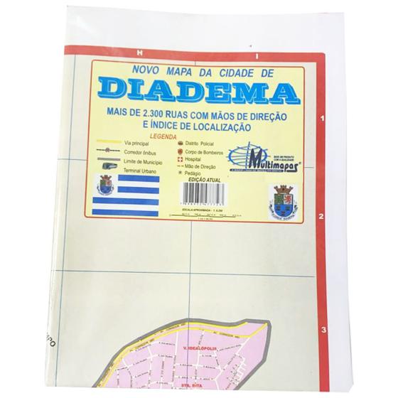 Mapa da Cidade de Diadema + 2.300 Ruas Edição Atual - Multimapas ...