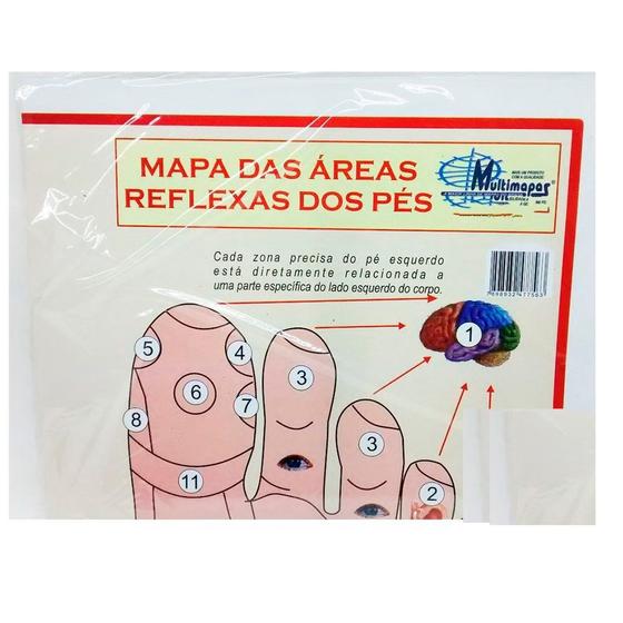 Mapa Das Áreas Reflexas Dos Pés Reflexologia Anatomia Humana ...