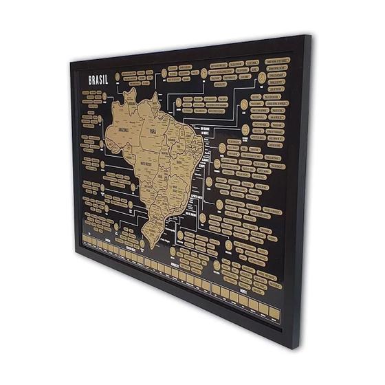 Mapa Do Brasil De Raspar Raspadinha Grande Com Moldura - Moldura Online ...