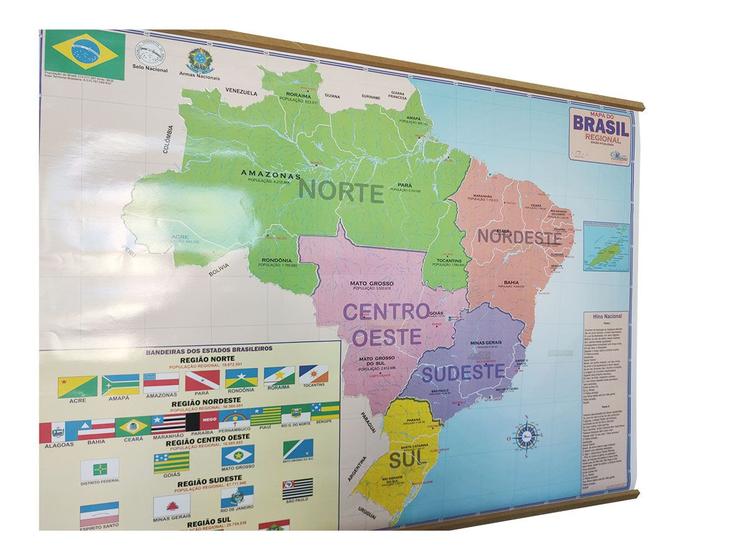 Mapa do Brasil em Braille Rodoviário e Estatístico Edição Atualizada ...