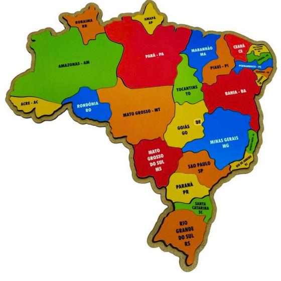 mapa do brasil grande interativo aprendizado escola creche - cascavel - Mapas - Magazine Luiza