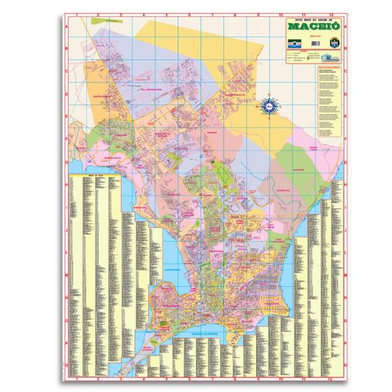 Mapa Maceió Politico Rodoviário Ruas Guia Escolar Poster Cidade ...