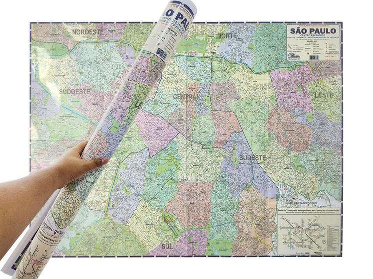 Mapa Planta Parcial da Cidade de São Paulo Centro Expandido Pontos ...