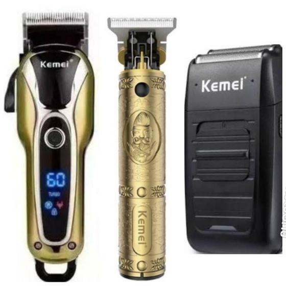 Maqinas Kemei 1990 Corte Km 700B Acabamento E Shaver 1102 - Kemei Profissional - Aparador de ...