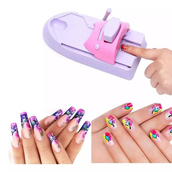 Maquina automatica para pintar unhas carimbo manicure impressao ...