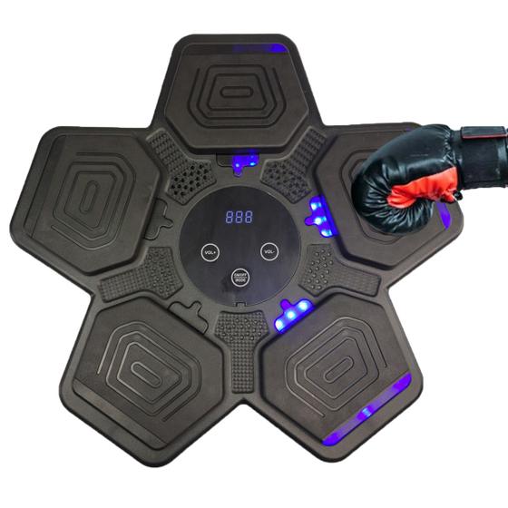 Maquina Boxe Bater Soco Pancada Interativo Alivia Estresse 5 Modos Som ...