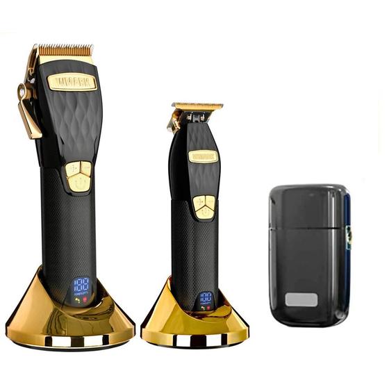 Máquina Cortar Cabelo NG 2032 + acab NG 2033 + Shaver NG 989 - wmark ...