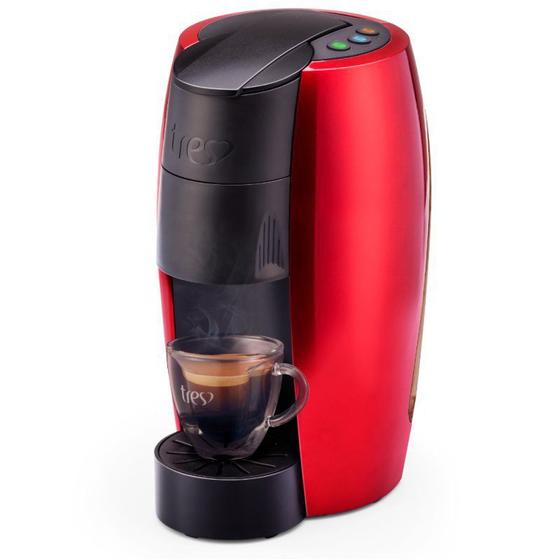 Máquina de Café Espresso e Multibebidas Automática TRES Lov Vermelha ...