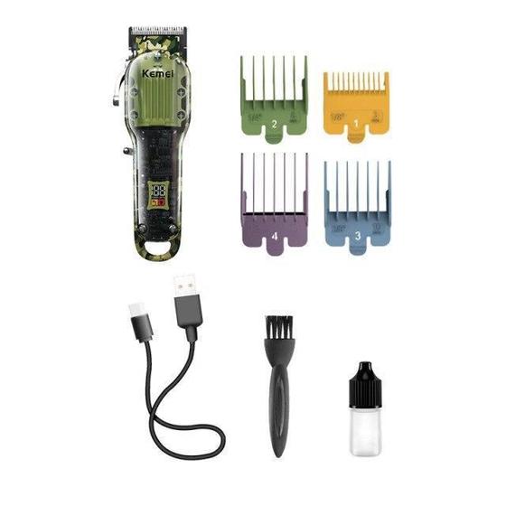 Máquina De Cortar Cabelo Kemei Km 1926 Bivolt Camuflada - Máquina de Cortar Cabelo - Magazine Luiza