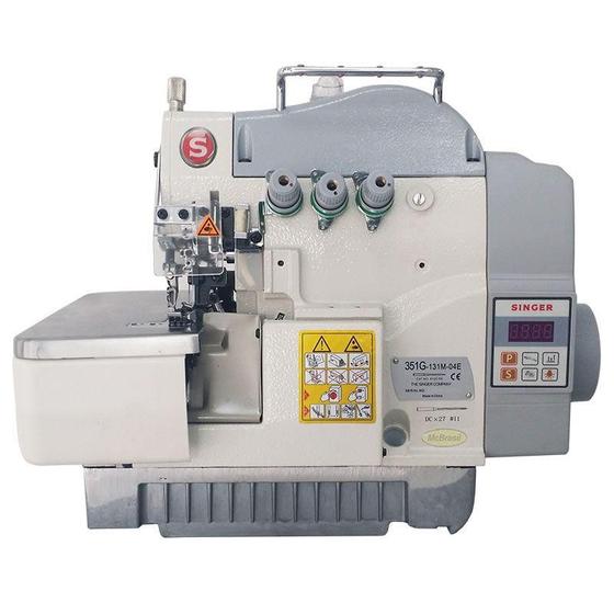 Máquina de Costura Industrial Overlock Singer 351G-131M-04E com Motor Direct Drive Bivolt ...