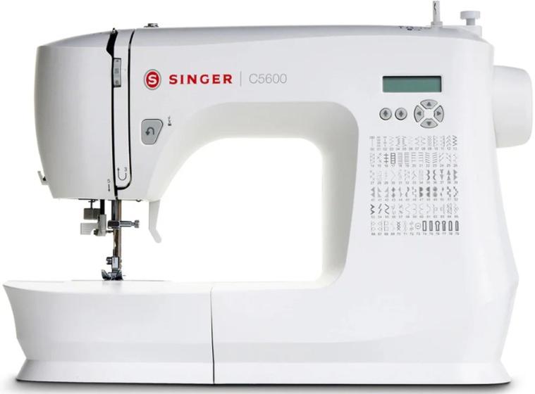 Máquina de Costura Singer C5605 Eletrônica 80 Pontos 220V Completa C ...