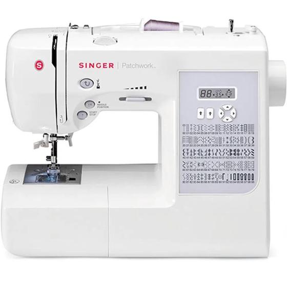 Máquina de Costura Singer Patchwork 7285 com Mesa Extensora Portatil 91 ...