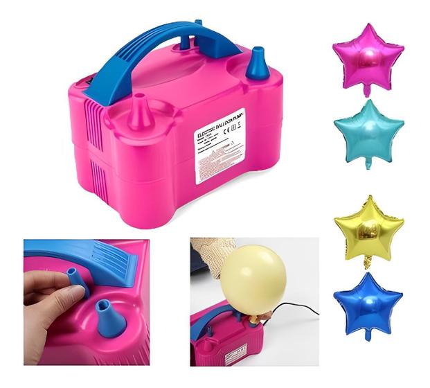 Maquina De Encher Balao Festa Eletrico Bomba Inflador - ZEM - Inflador ...