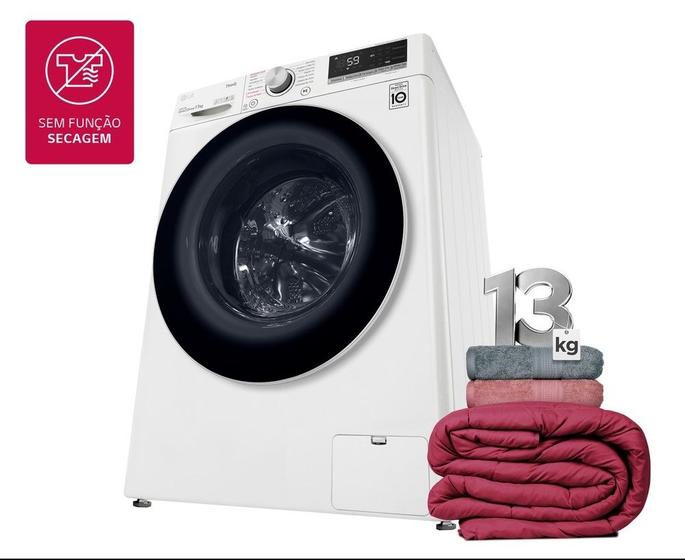 Máquina de Lavar Smart LG VC4 13kg Branco com Inteligência Artificial ...