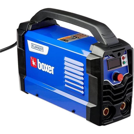 Maquina De Solda Boxer 200A Flama 201 - Preto e Azul - Bivolt - Máquina ...