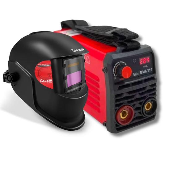 Maquina De Solda Inversora Mini Mma 210 Bivolt Tig Eletrodo USK 110 ...