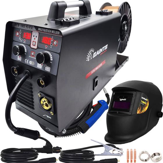 Maquina De Solda Inversora Multiprocesso Mig 4x1 Bivolt 180 Tig Mma ...