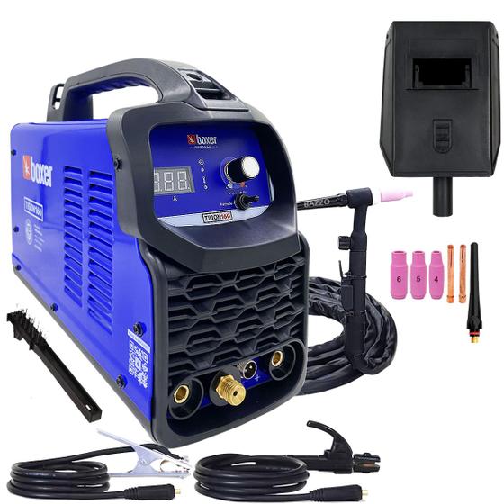 Maquina De Solda Inversora Tig Dc Tigon 160 Boxer Soldas Tocha HF Alta ...