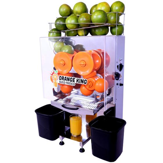 Maquina De Suco De Laranja Automática Profissional - Orange King - Espremedor de Frutas ...