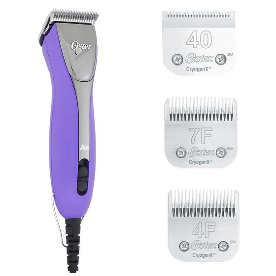 Máquina de Tosa A6 Púrpura + Lâmina 7F + 4F + 40 - OSTER - Lâmina de ...